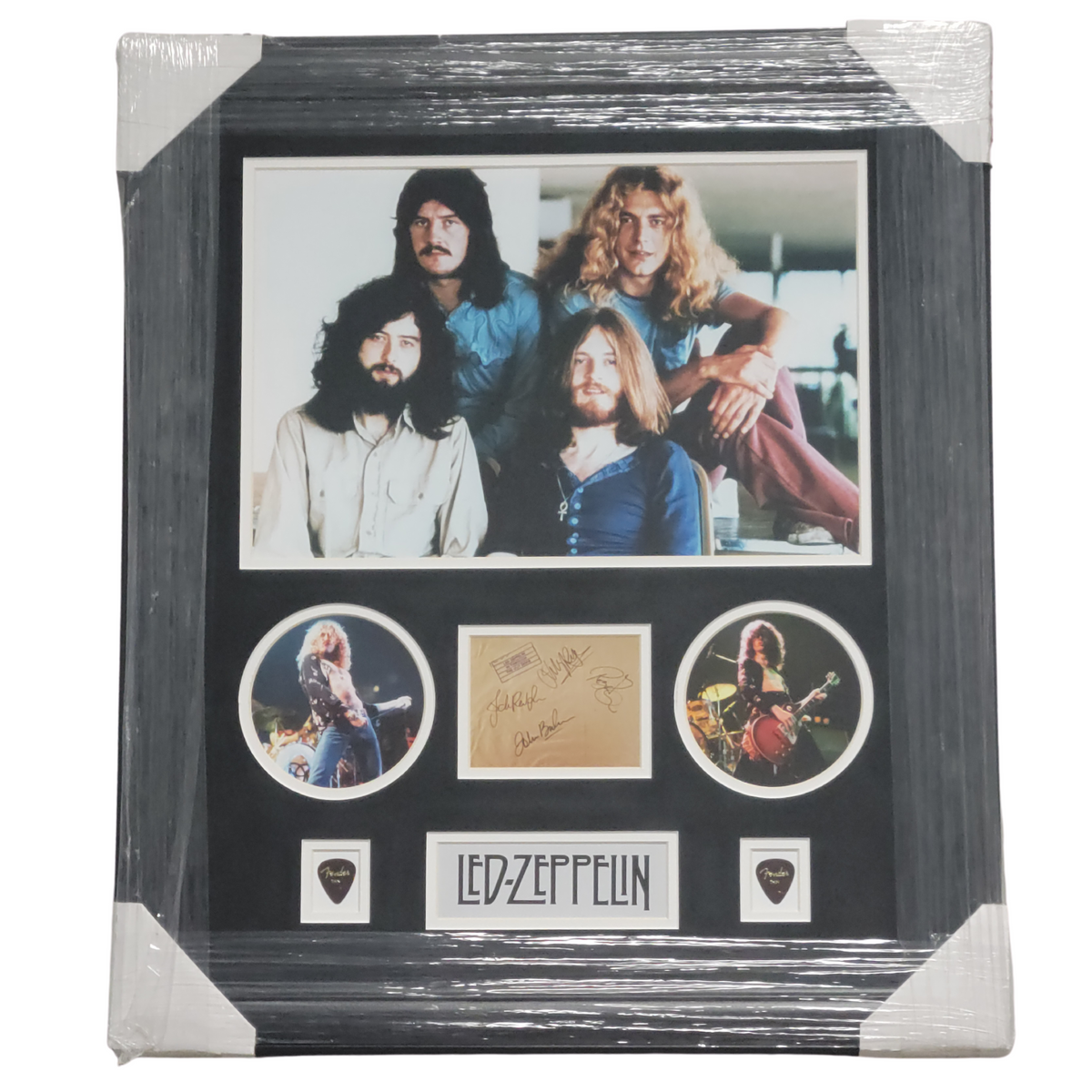 Led Zeppelin Framed Replica Signature Display — Universal Sports Auctions